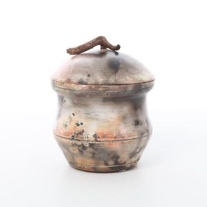 Lidded Yo Yo Jar by Dan Devine #98-5 - Dan Devine Pottery
